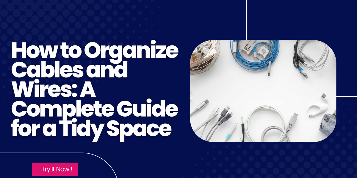 How to Organize Cables & Wires – Declutter Like a Pro — Global Cable ...